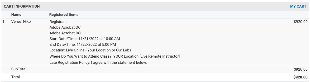 How to Register for a Classes - Certstaffix Training
